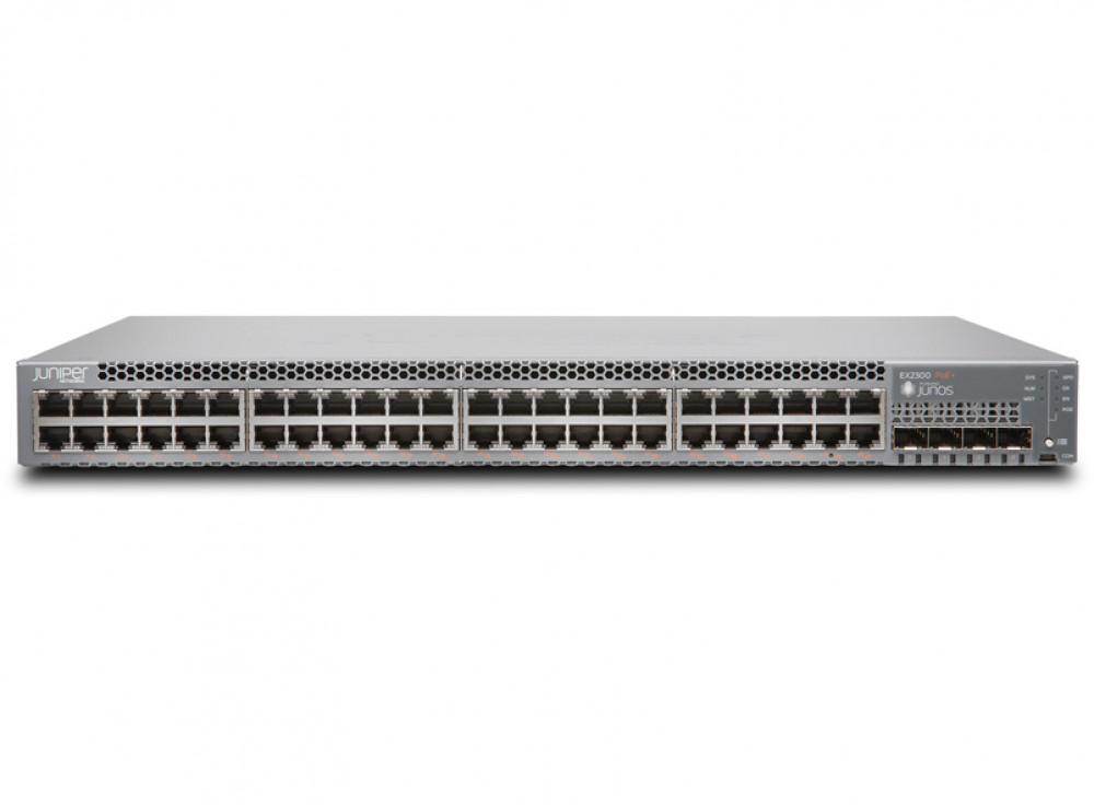 EX2300-48P Juniper EX2300 48-port GE PoE+ Ethernet with 4 SFP/SFP+ ...