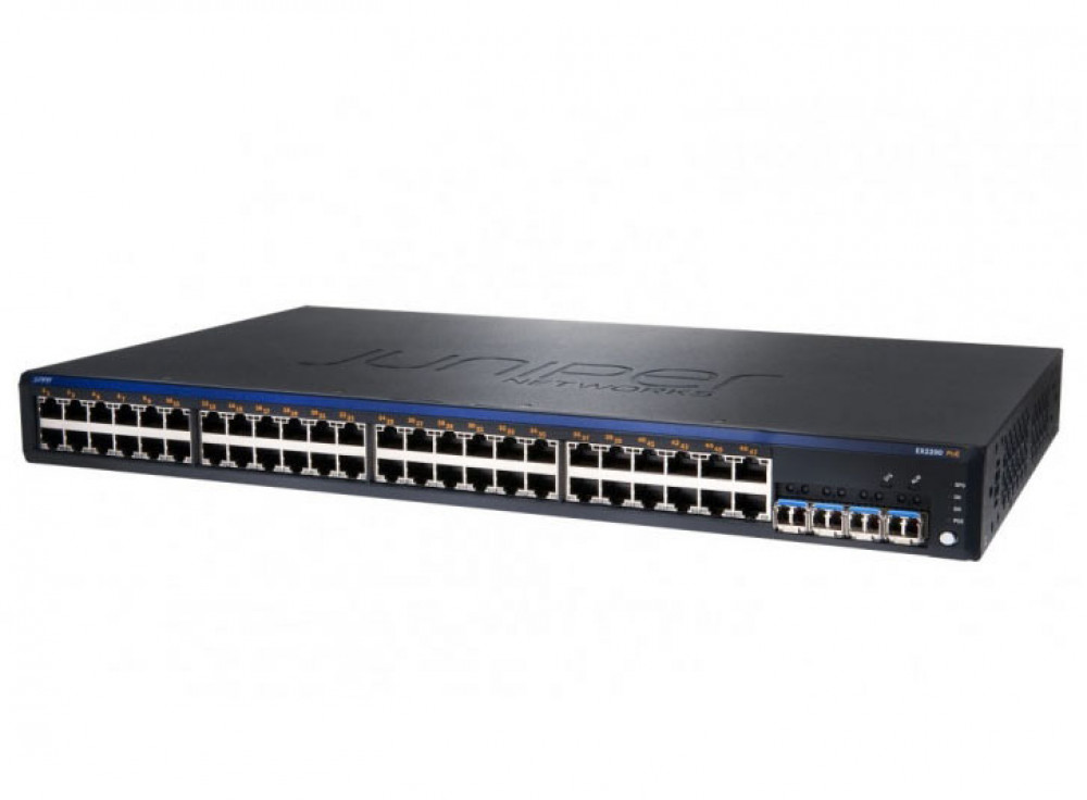 Juniper EX2200-48P-4G 48-port 10/100/1000BASE-T with PoE+ 4 SFP uplink ...
