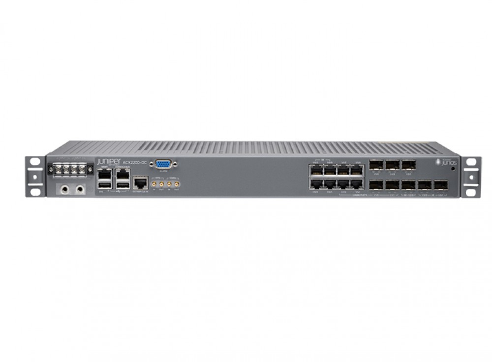 Router Juniper ACX2200-DC 2x10GbE SFP+, 4xGbE copper, 4xGbE Router Juniper ACX2200-DC 2x10GbE SFP+, 4xGbE copper, 4xGbE