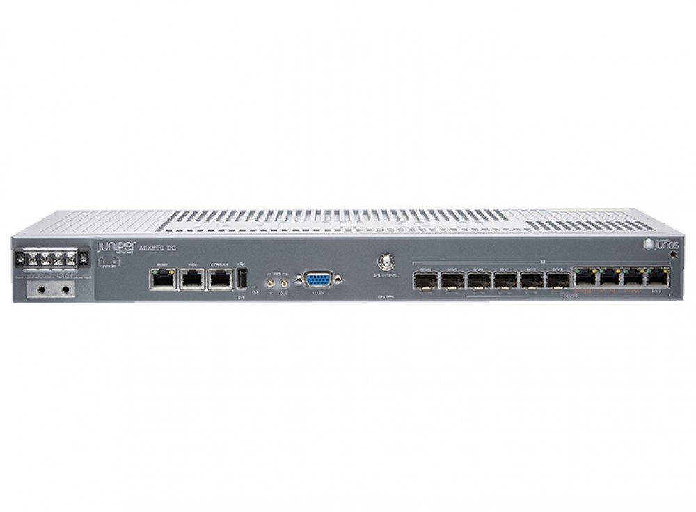 Router Juniper ACX500-DC indoor unit 2x1GbE (SFP) + 4x1GbE
